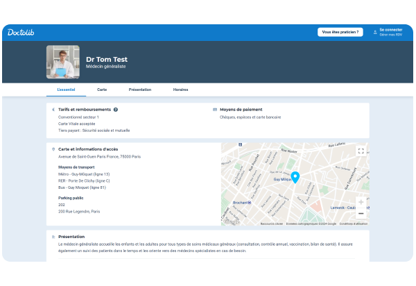 Version pro gratuite | Doctolib Pro France