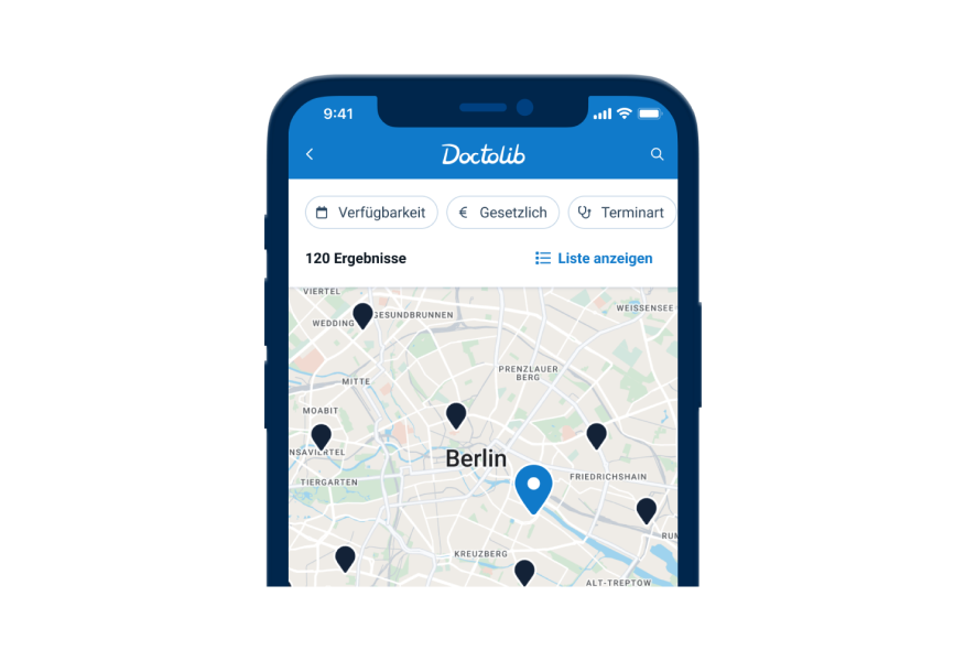 Doctolib Gesundheits-App: Arzttermine buchen, verwalten & mehr