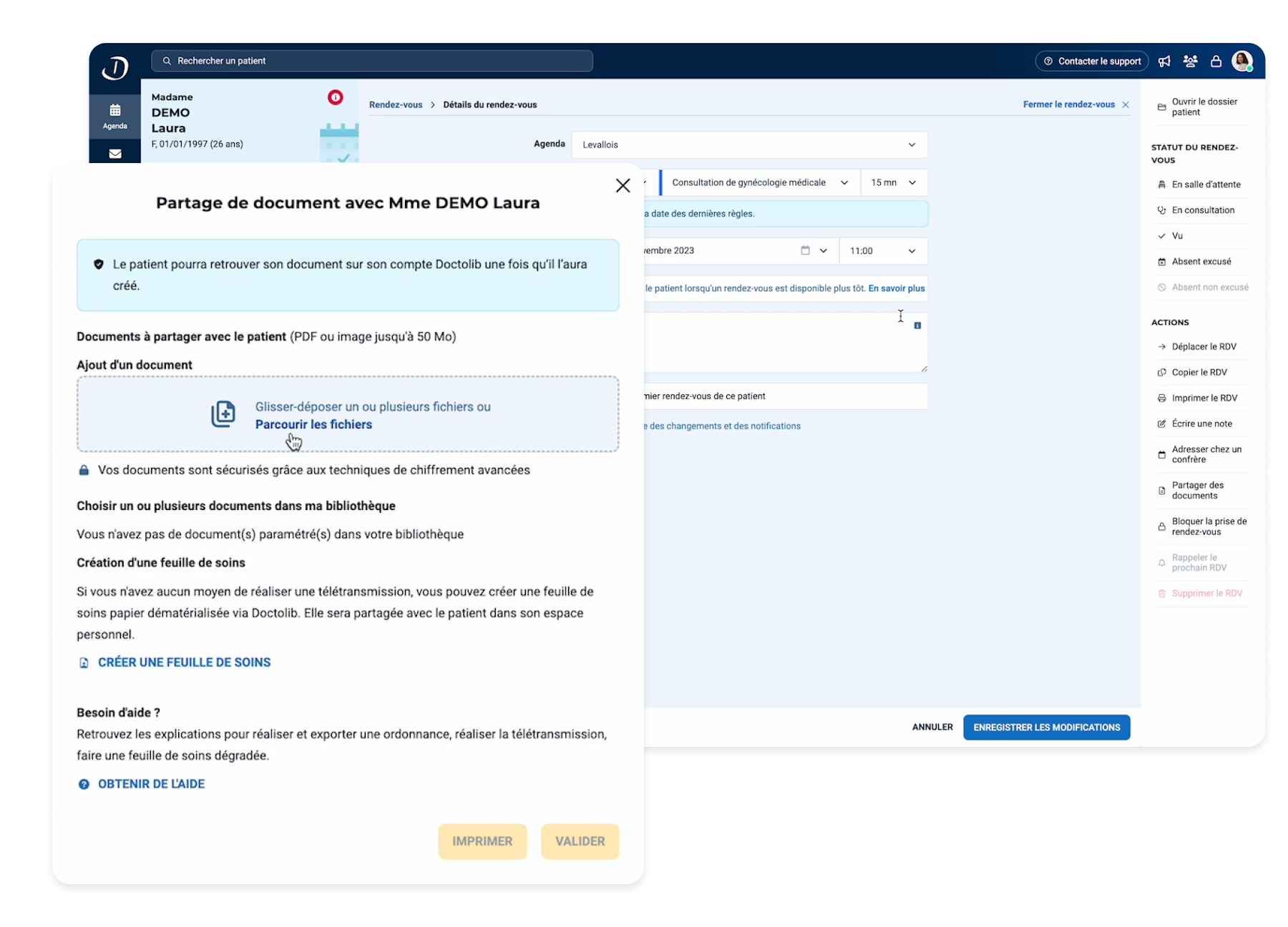Assistant de consultation et dossier patient numérique | Doctolib